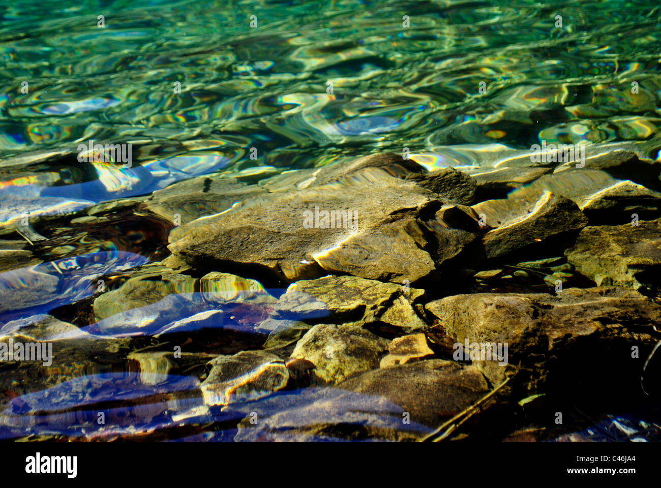 colorful rolling stones sea bottom Stock Photo - Alamy