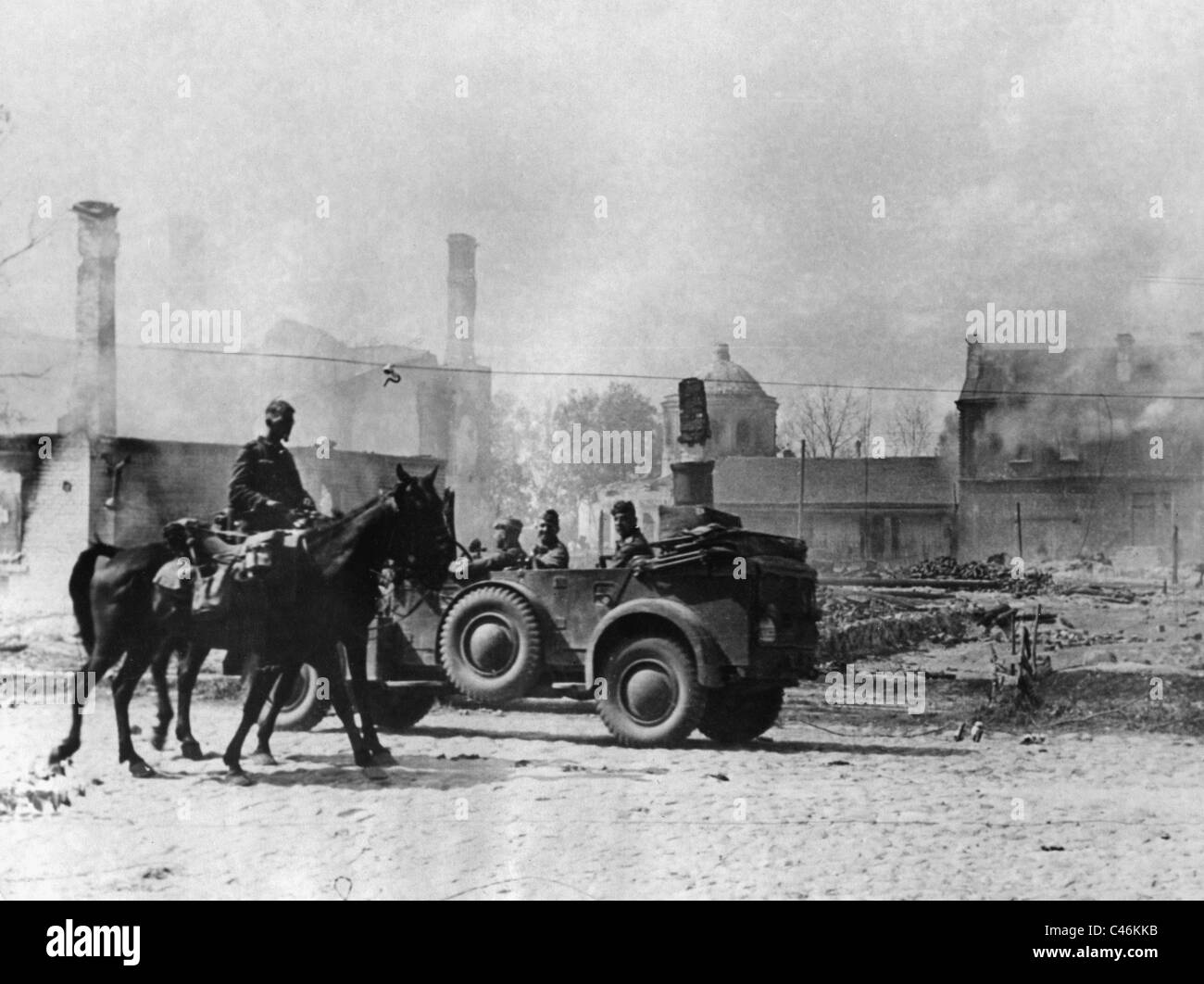 Second World War: German Army Group North and allied Axis troops ...