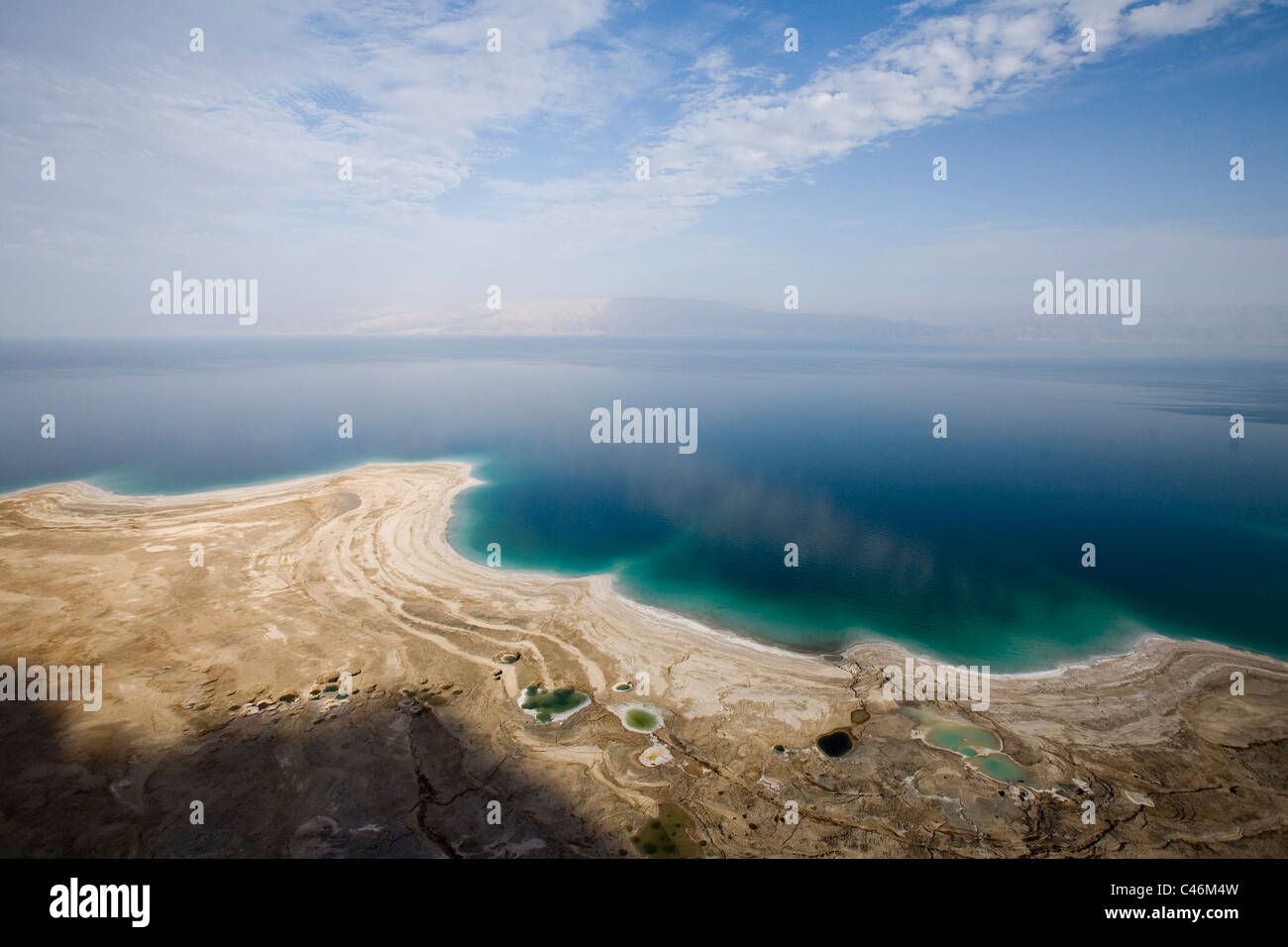 Aerial photograph of the landscape of the Dead Sea Stock Photo - Alamy