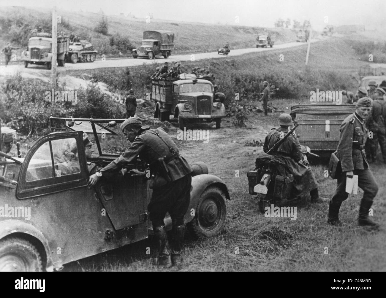 Second World War: German Army Group South and allied Axis troops ...