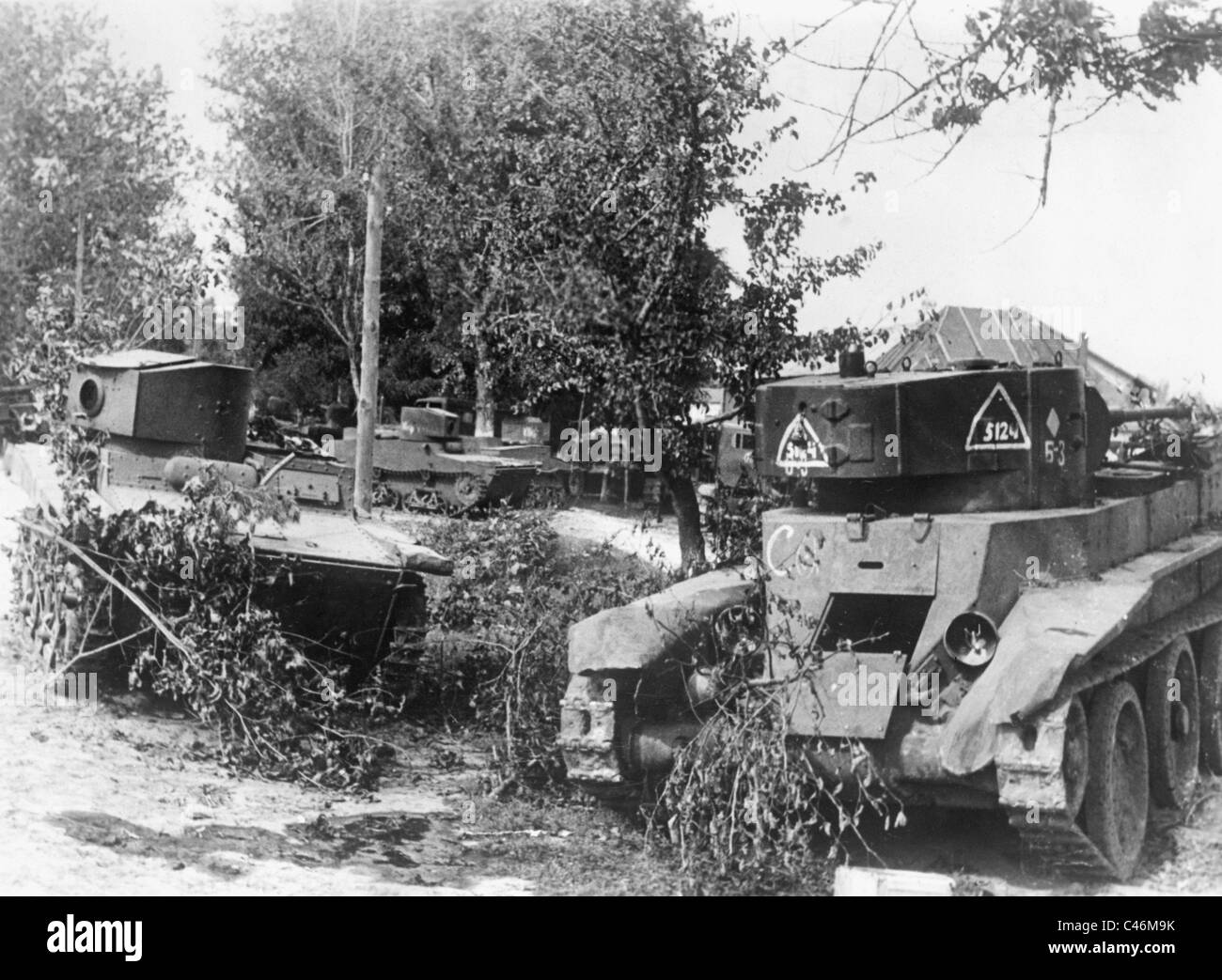 Second World War: German Army Group South and allied Axis troops ...