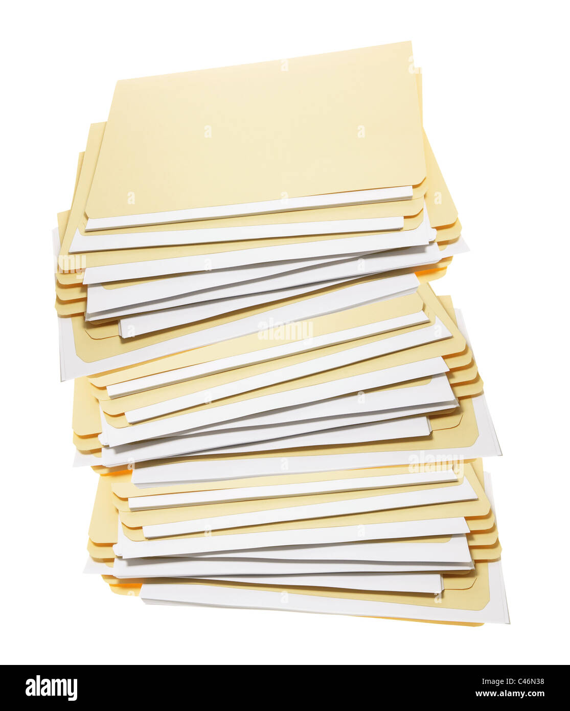 Stack of Manila Folders Stock Photo - Alamy