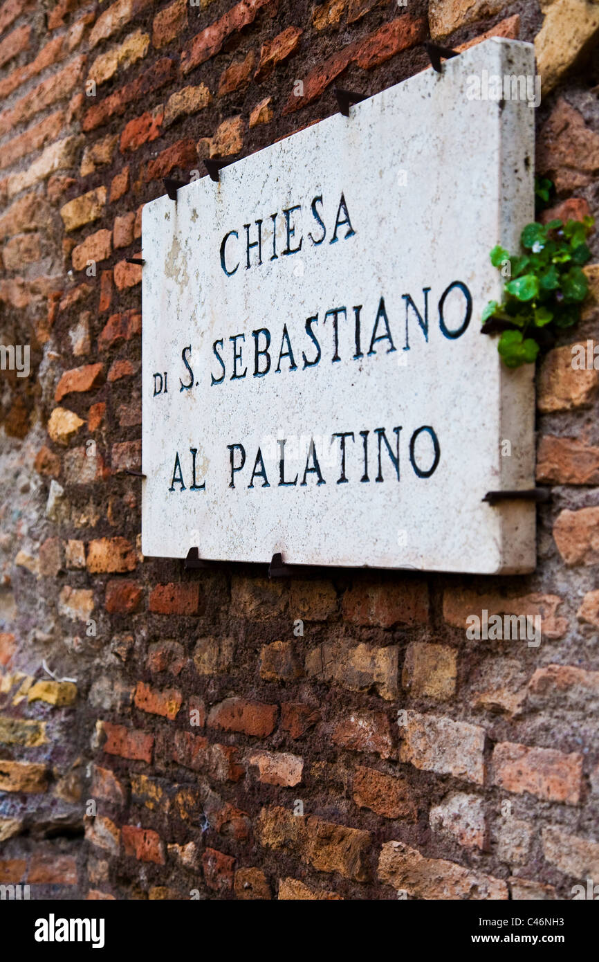 Roma plaque hi-res stock photography and images - Alamy