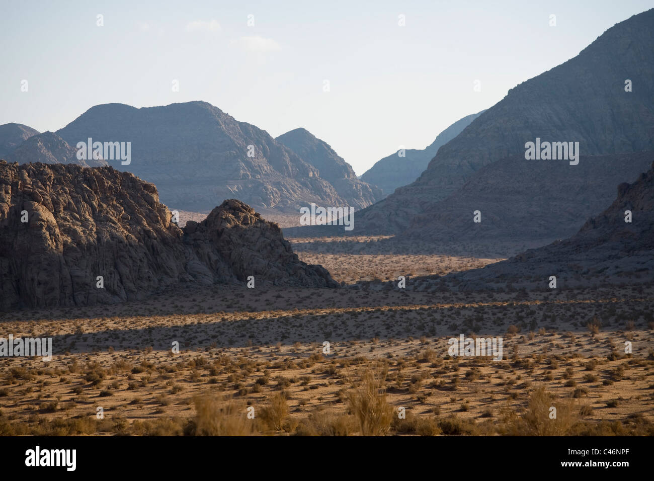 Photograph of the Jordanian desert Stock Photo - Alamy