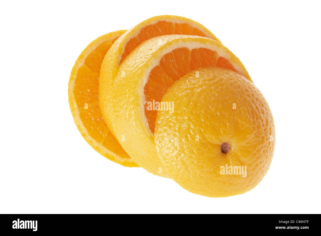 Orange whole sliced hi-res stock photography and images - Alamy