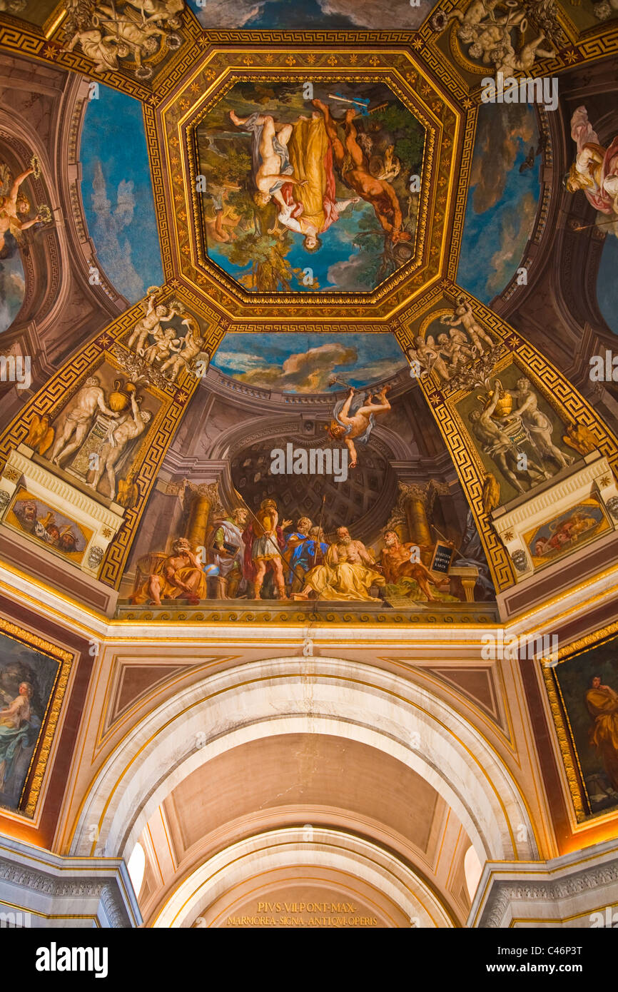 Vatican museum ceiling fresco hi-res stock photography and images - Alamy