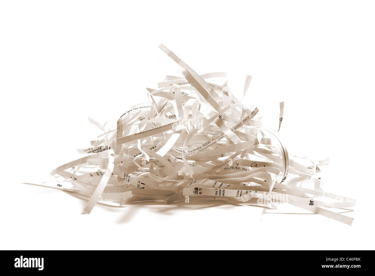 White paper shreds hi-res stock photography and images - Alamy