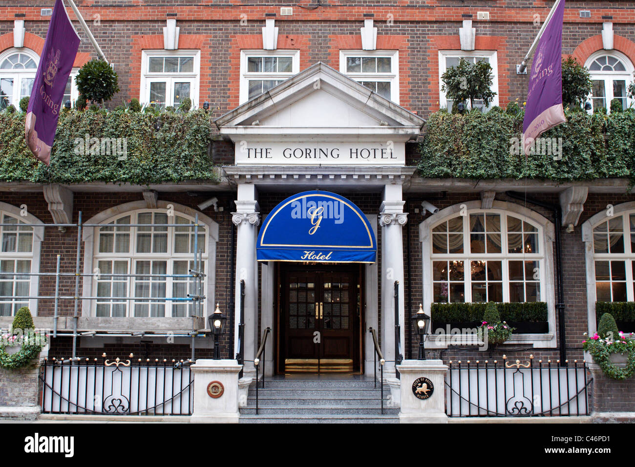 General view of the exterior of The Goring Hotel Stock Photo - Alamy