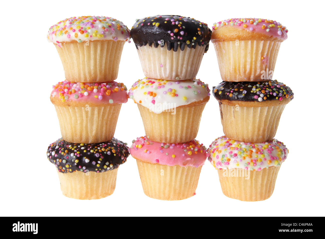 Pile cupcakes hi-res stock photography and images - Alamy