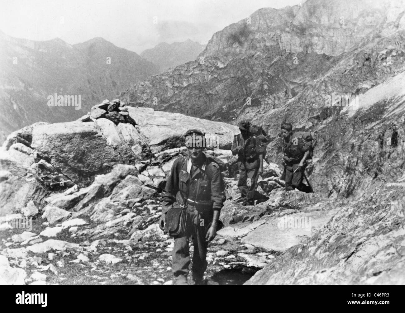 Eastern front german mountain infantry operating at mount elbrus hi-res ...
