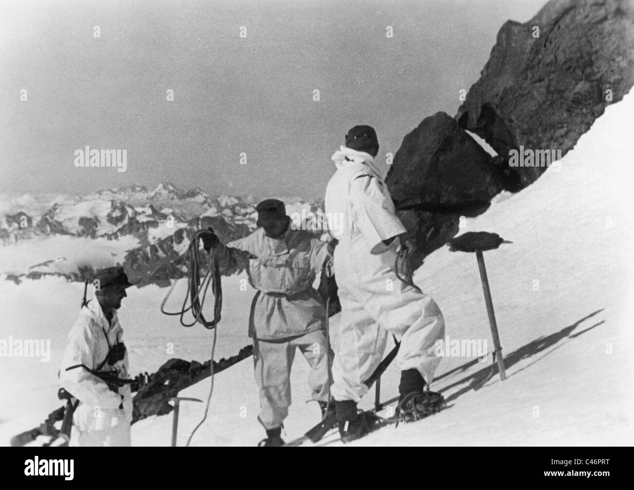 Eastern front german mountain infantry operating at mount elbrus hi-res ...