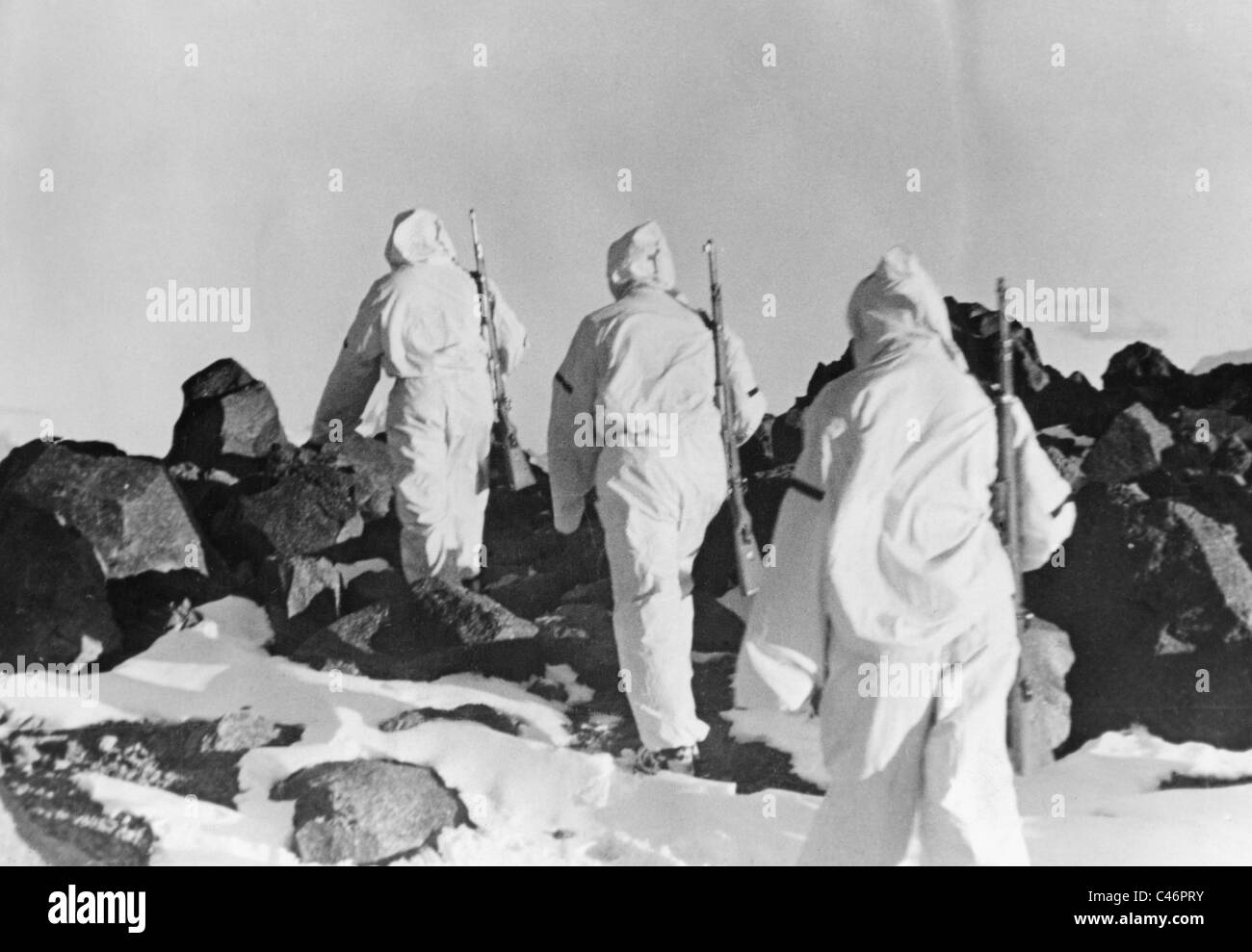 Second World War: German mountain infantry at Mount Elbrus, 1942 - 1943 ...
