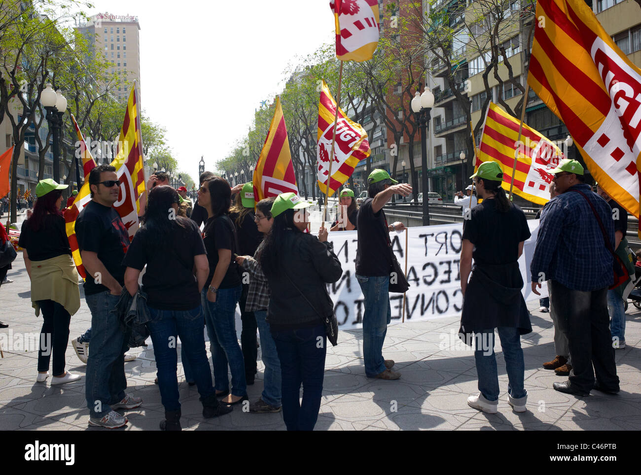 Day of The Workers, 1st of May, Spain Stock Photo - Alamy