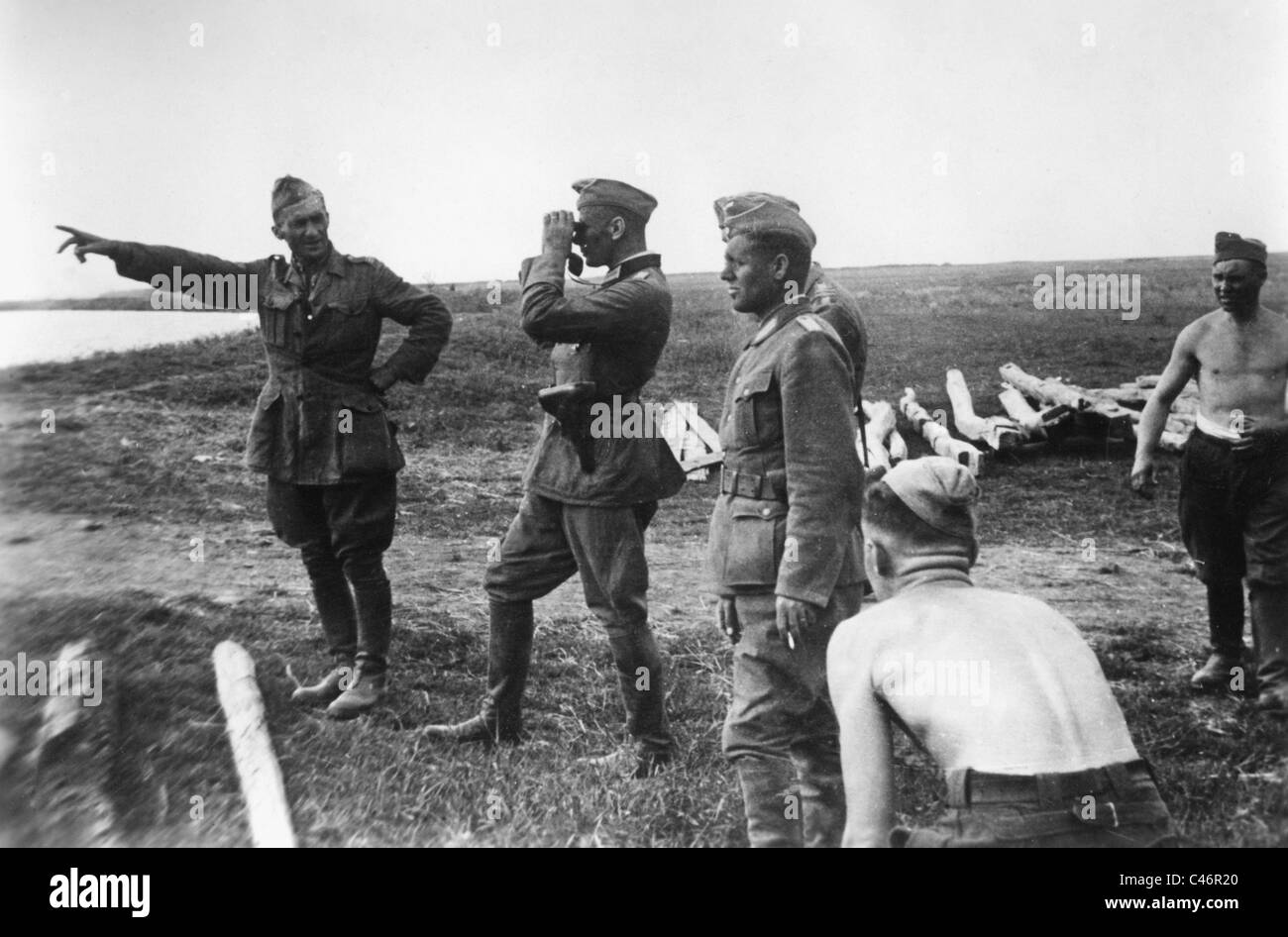 Second World War: German bridgehead at Kuban River, Taman Peninsula ...