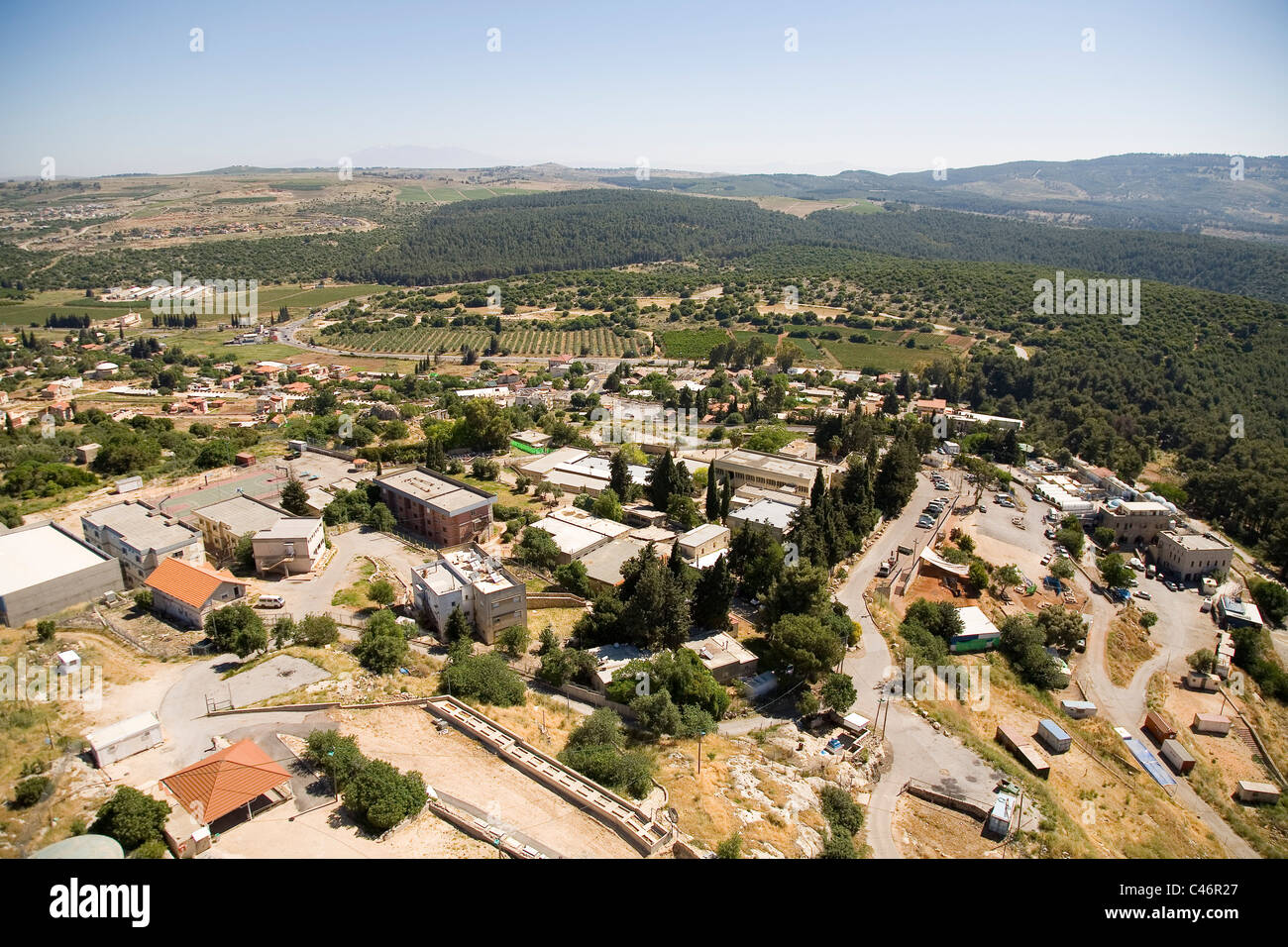 Aerial photograph of the tumb of Rabbi Shimon Bar Yochay in the Upper ...