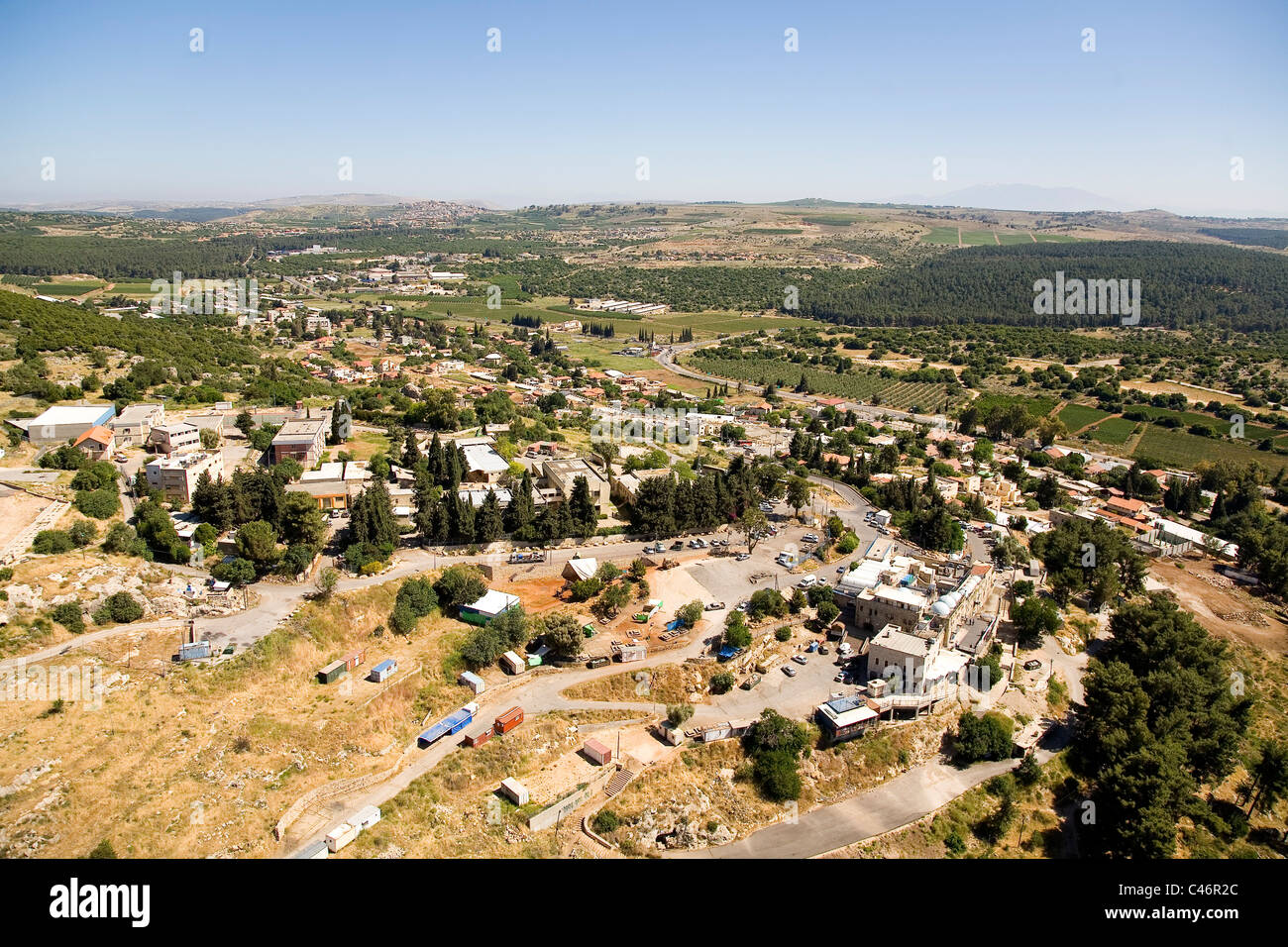 Aerial photograph of the tumb of Rabbi Shimon Bar Yochay in the Upper ...