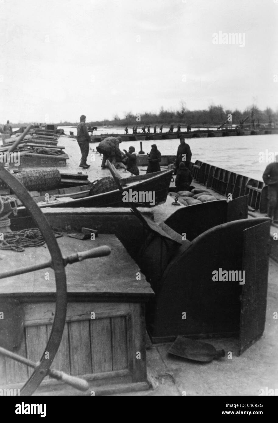 German bridgehead kuban river Black and White Stock Photos & Images - Alamy