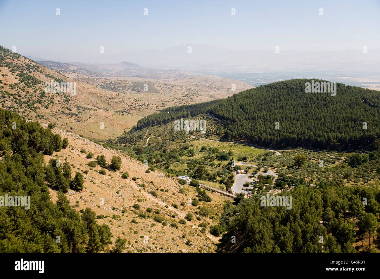 Aerial photograph of a tombs of the just in mount Miron in the Upper ...