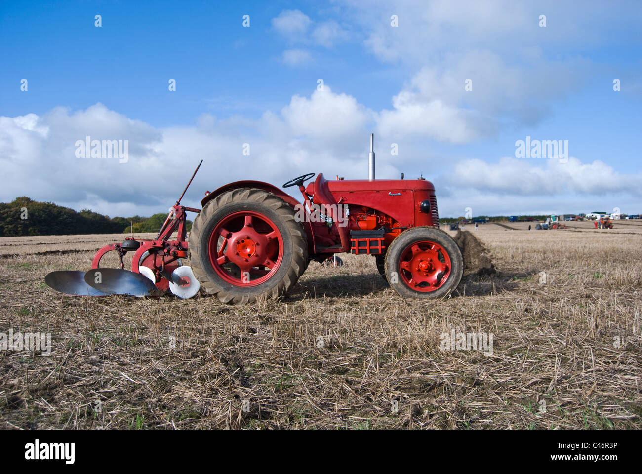 vintage "david brown" cropmaster vintage tractor at ploughing match ...