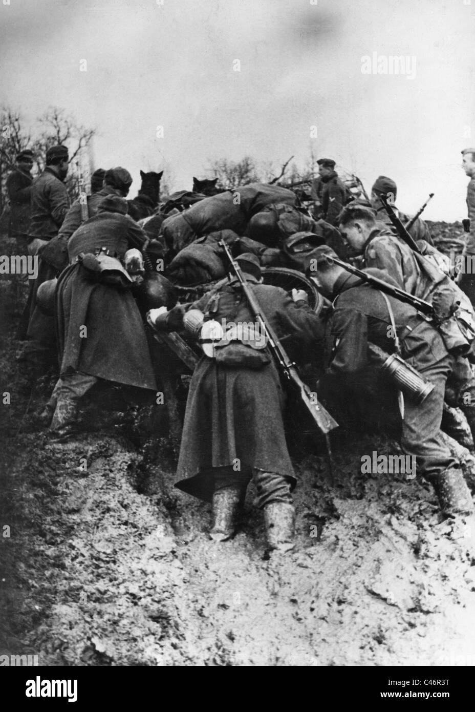 German bridgehead kuban river Black and White Stock Photos & Images - Alamy