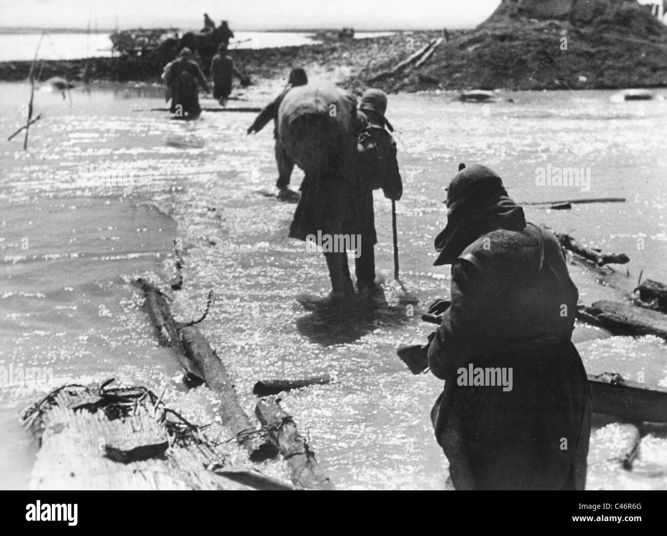 German bridgehead kuban river Black and White Stock Photos & Images - Alamy