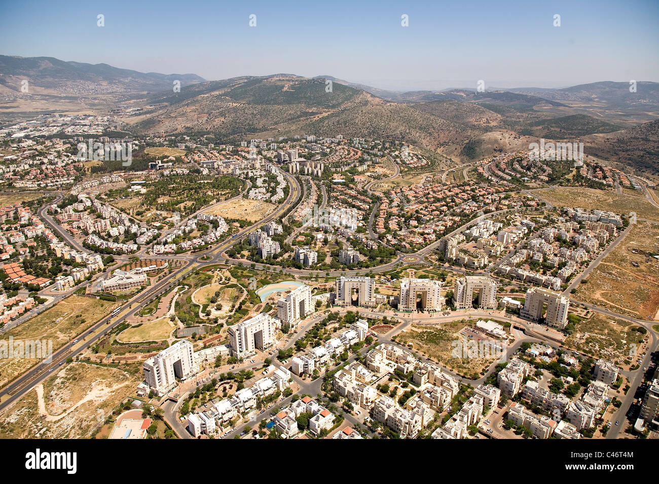 Aerial photograph of Karmiel in the lower Galilee Stock Photo - Alamy