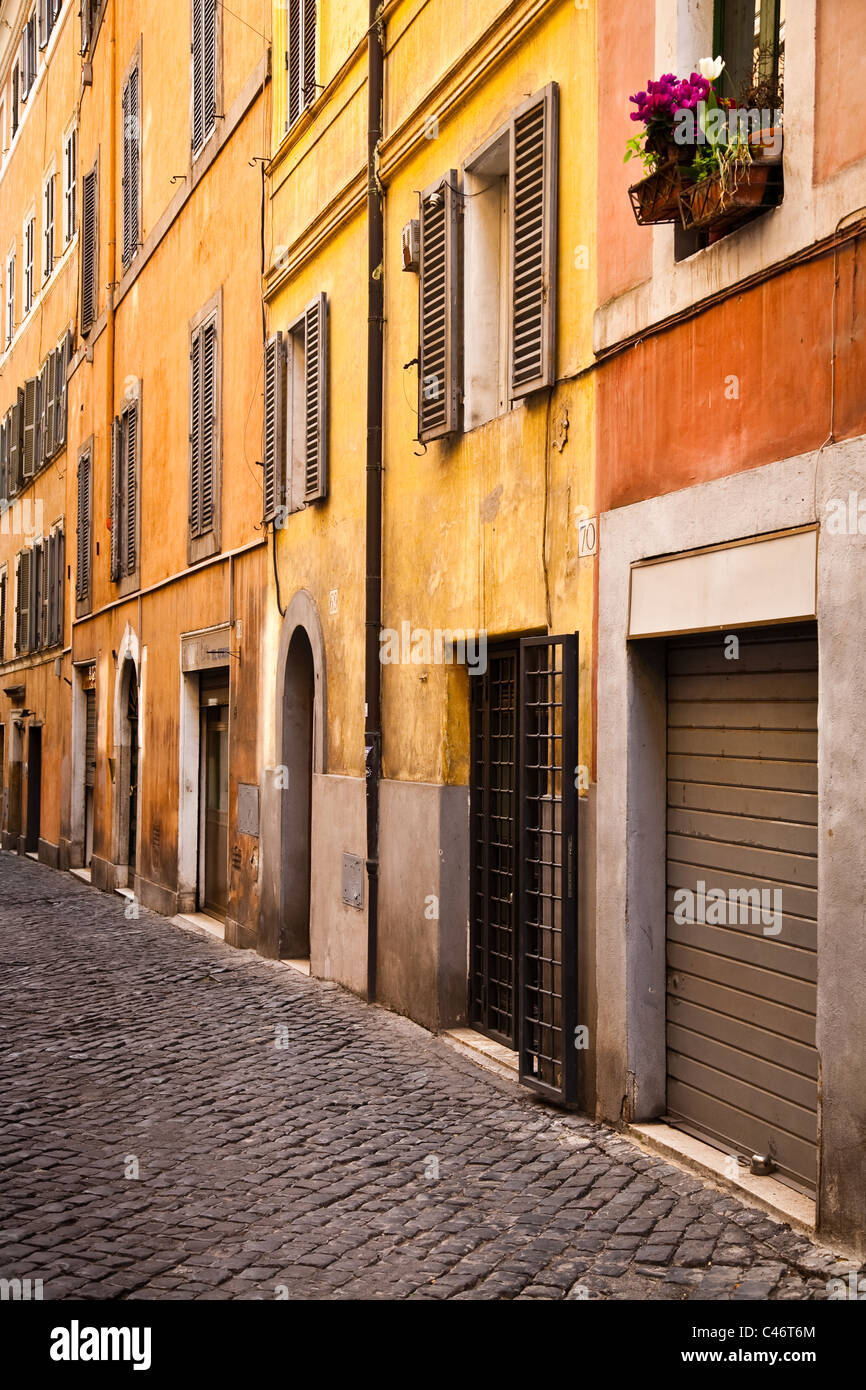 A street scene in the Monti district of Rome, Italy Stock Photo - Alamy