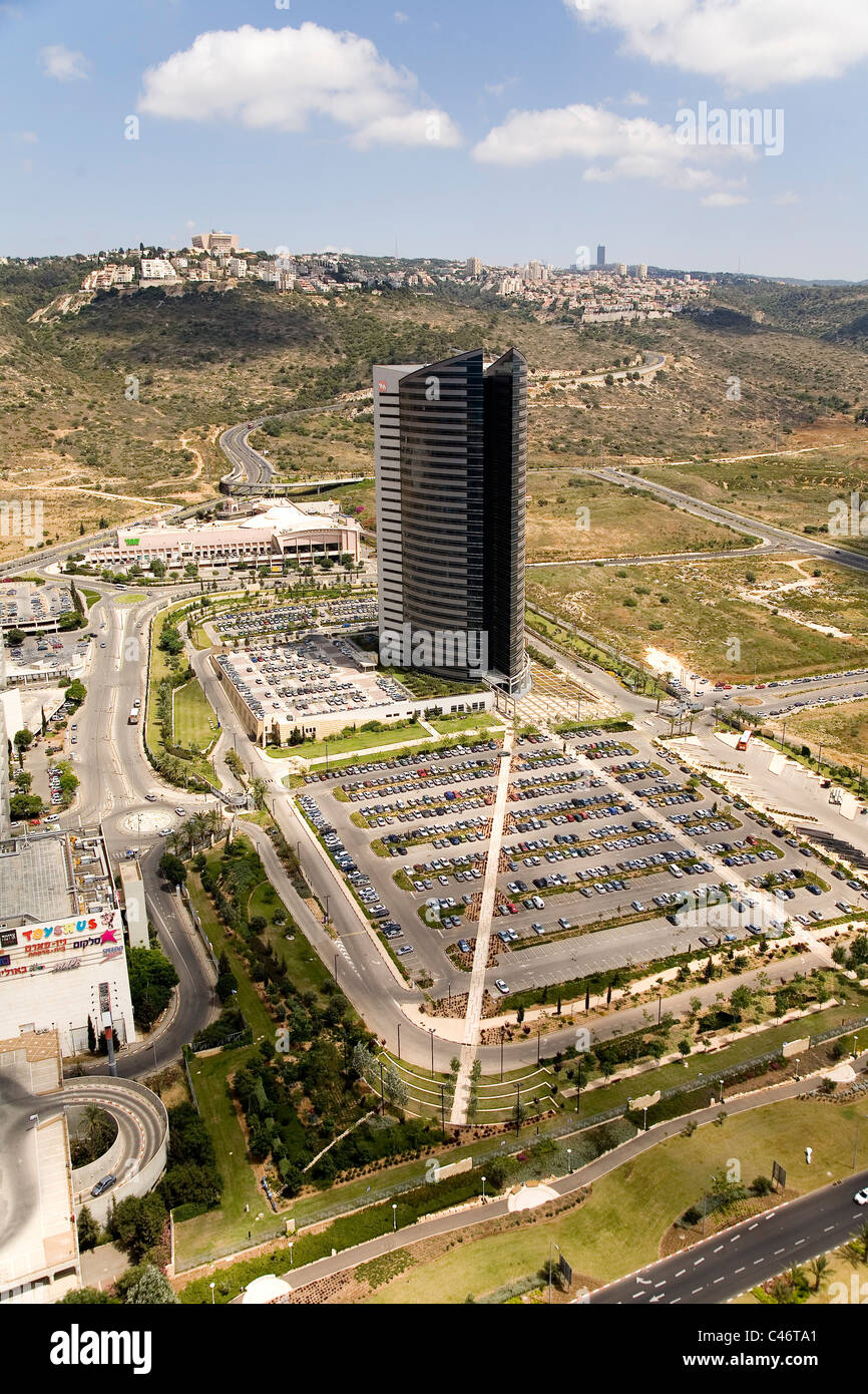 Aerial photograph of the southern entrance of Haifa Stock Photo - Alamy