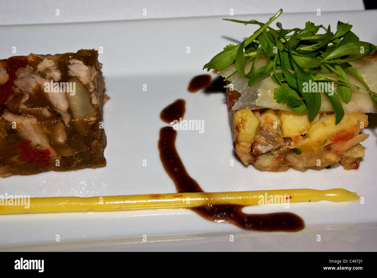 Squares of meat hi-res stock photography and images - Alamy