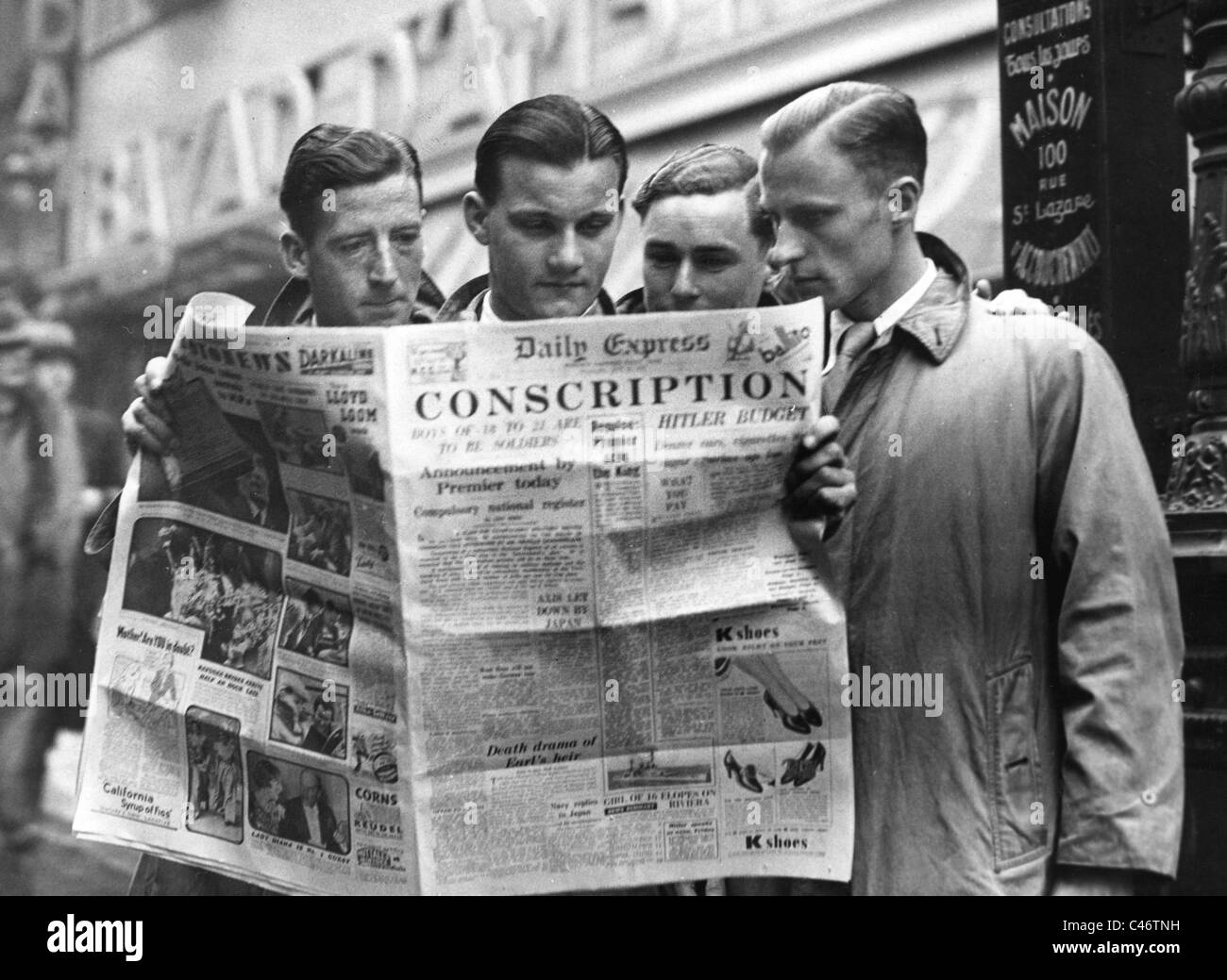 Great Britain, before the outbreak of World War II, 1939 Stock Photo ...