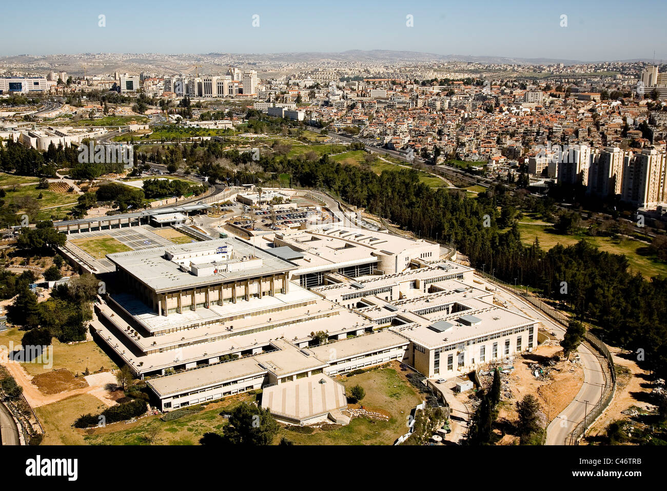 Aerial view knesset aerial hi-res stock photography and images - Alamy