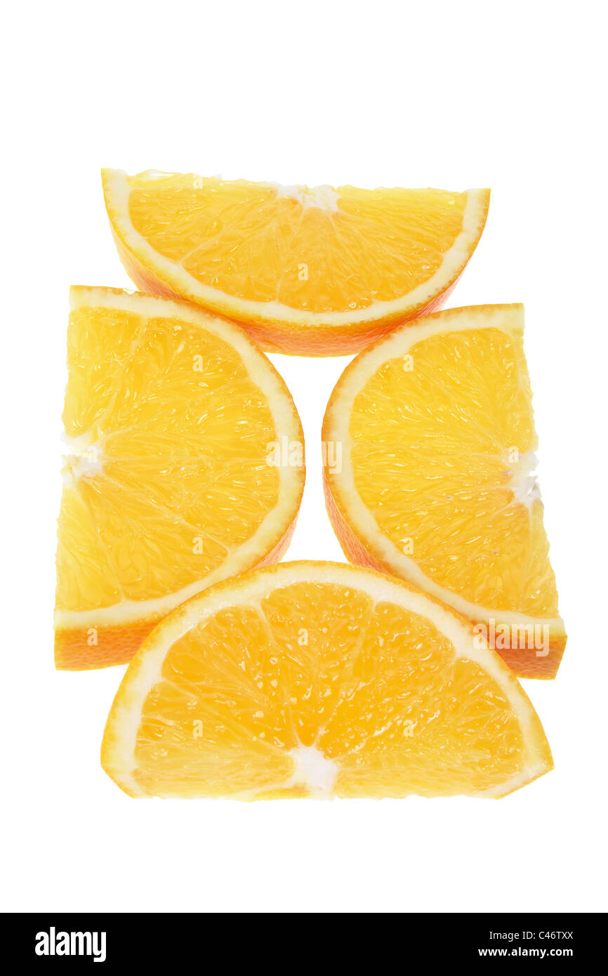 Arrangement of Orange Slices Stock Photo - Alamy