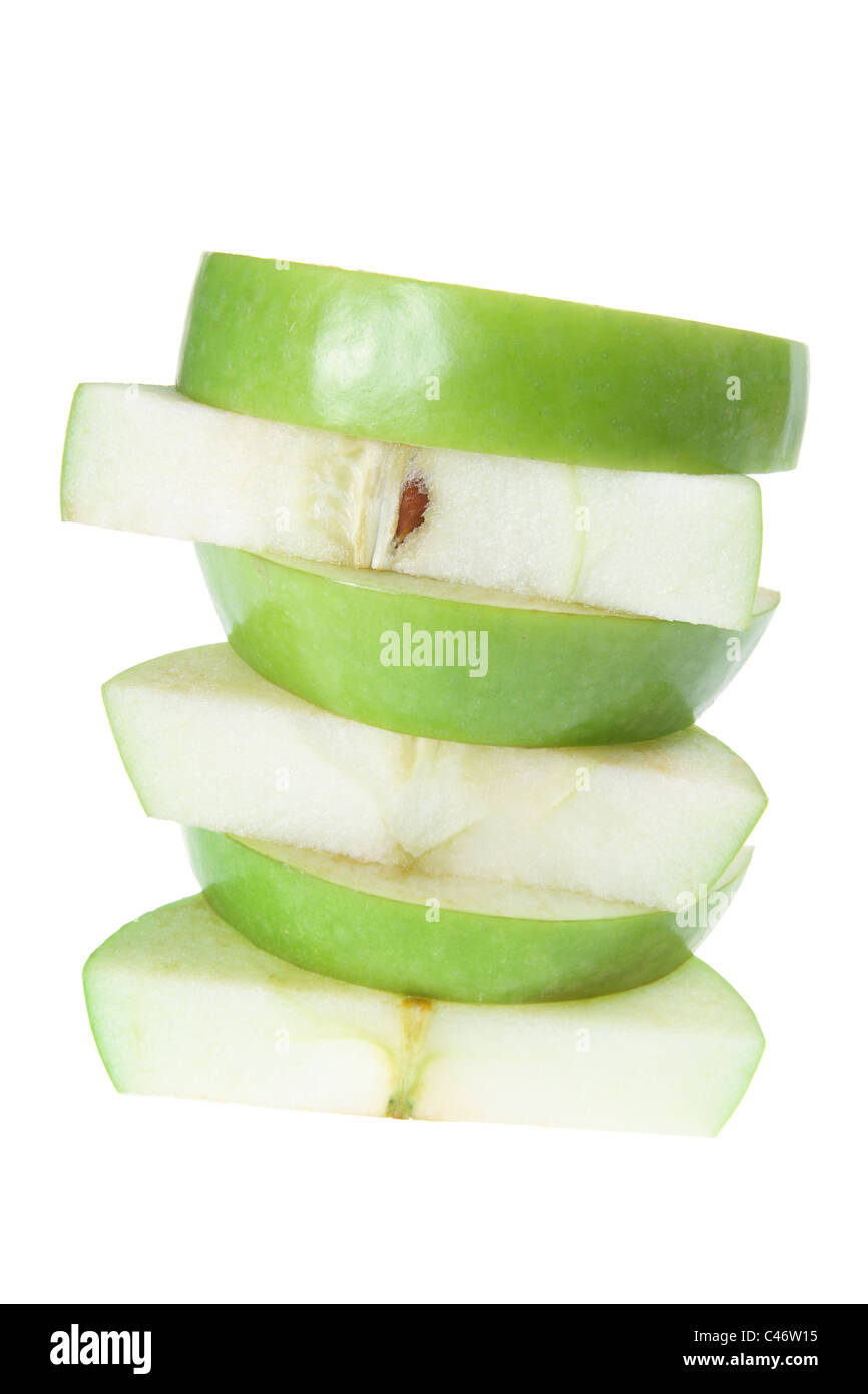 Stack of Apple Slices Stock Photo - Alamy