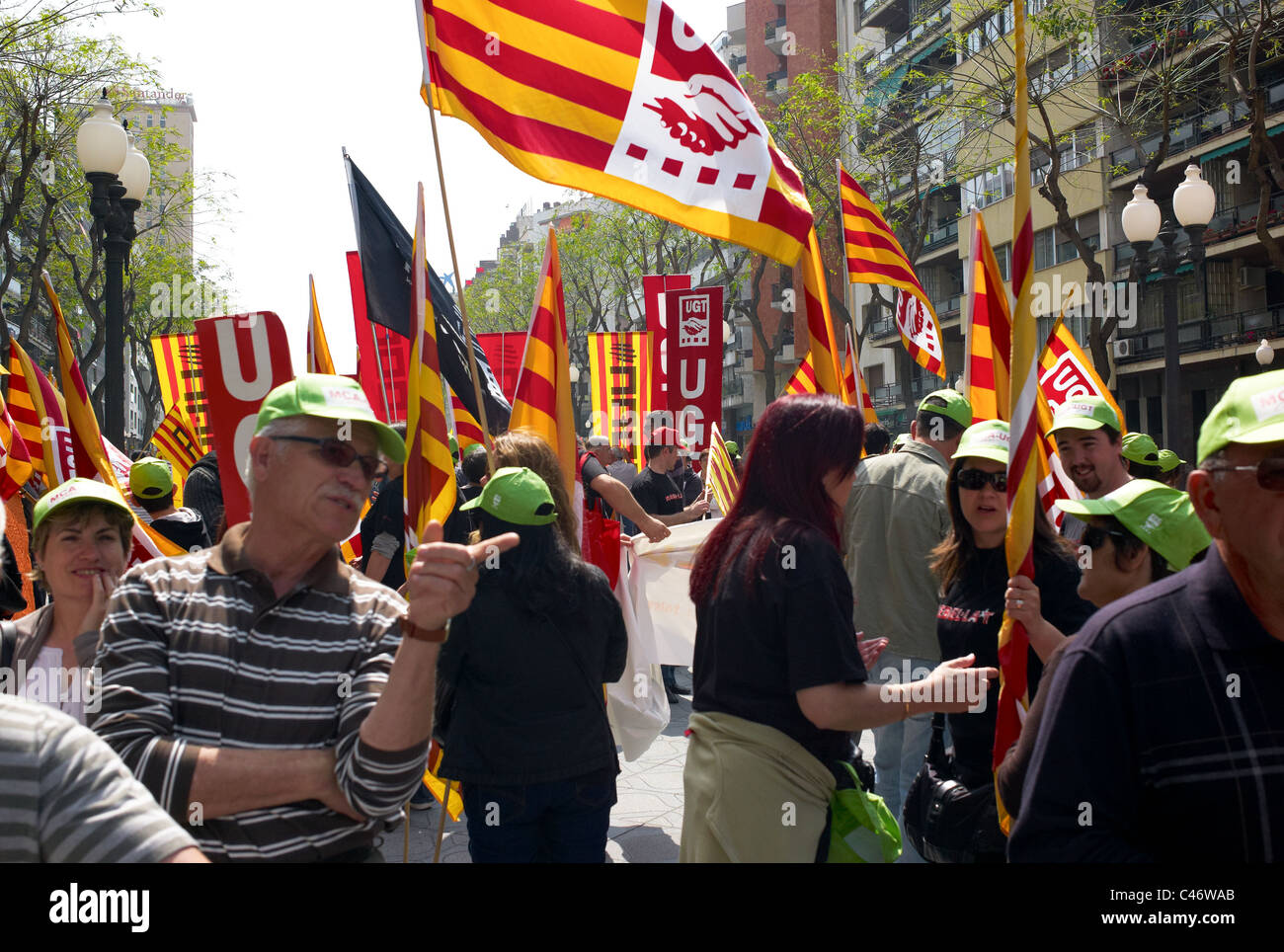 Day of The Workers, 1st of May, Spain Stock Photo - Alamy