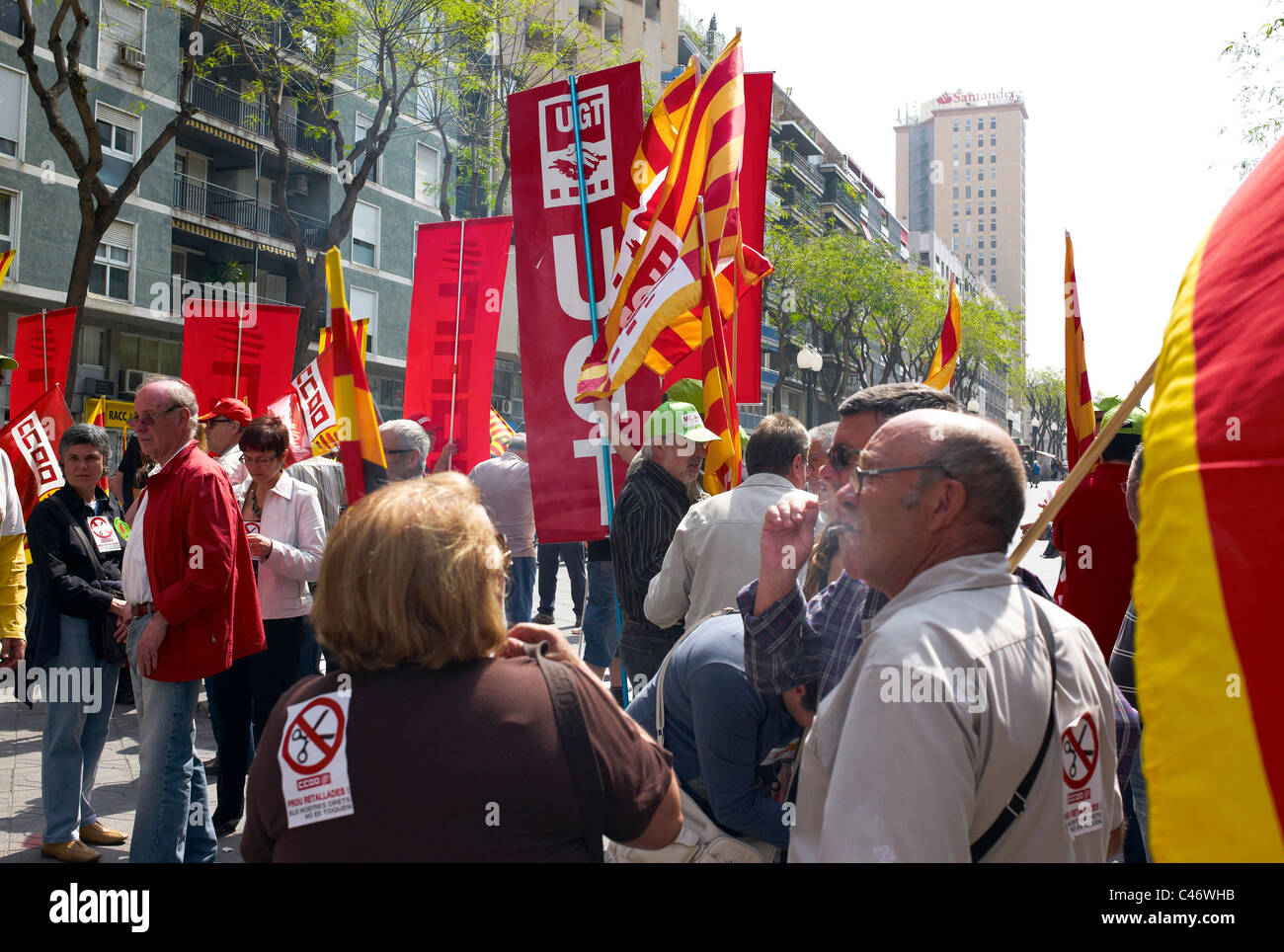 Day of The Workers, 1st of May, Spain Stock Photo - Alamy