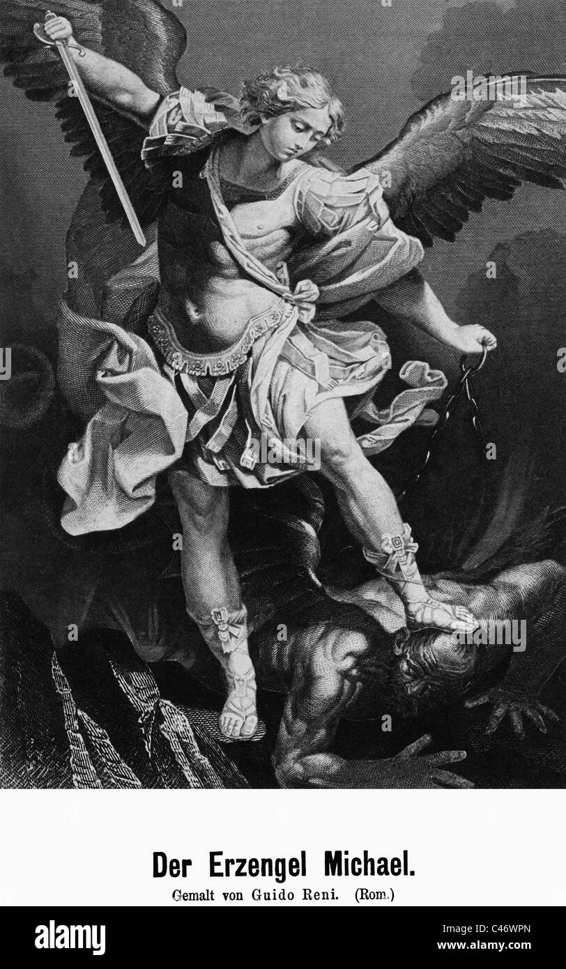 Archangel michael Black and White Stock Photos & Images - Alamy
