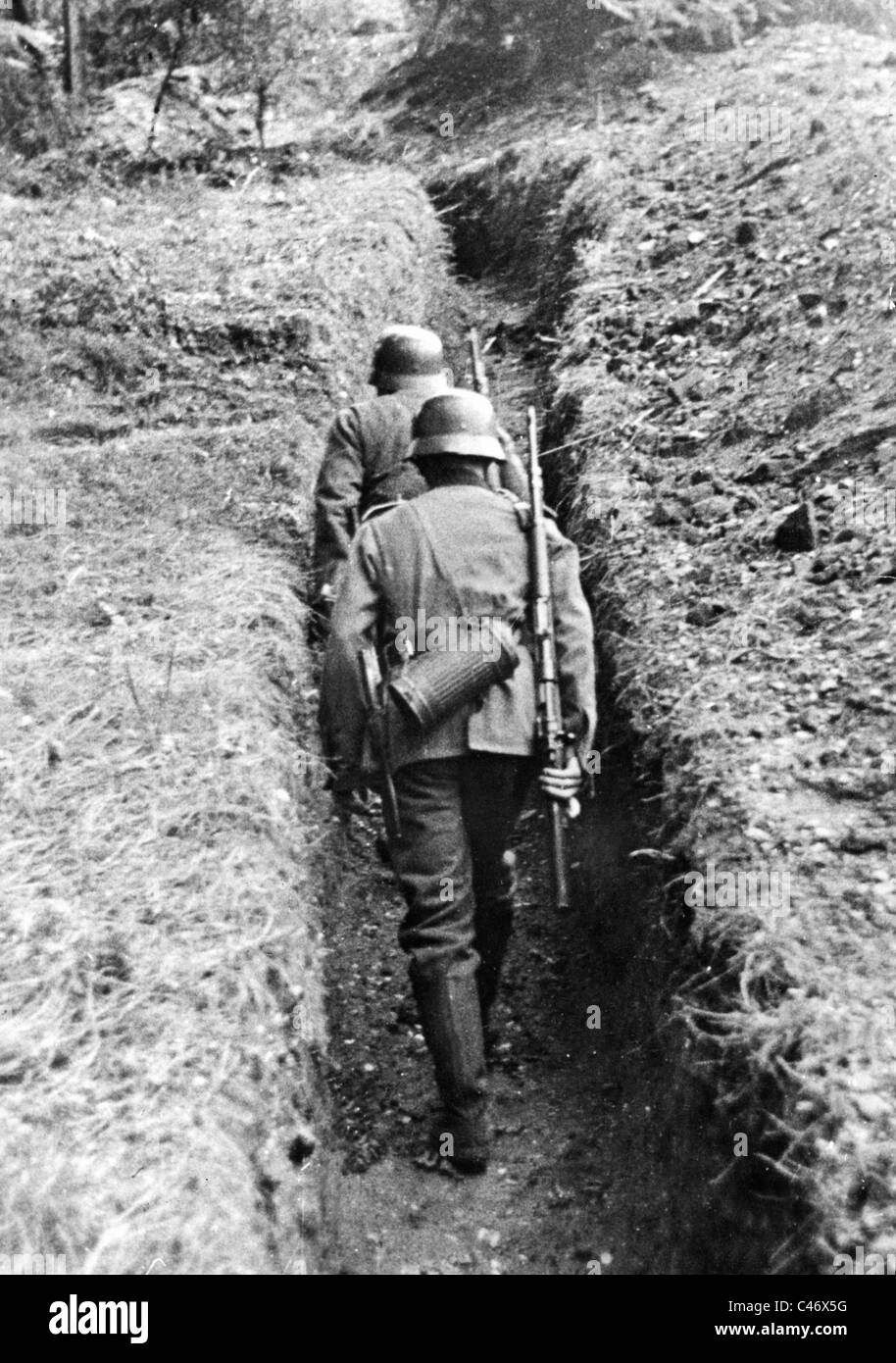 Second World War: Western Front. "Phoney War" between German and French ...