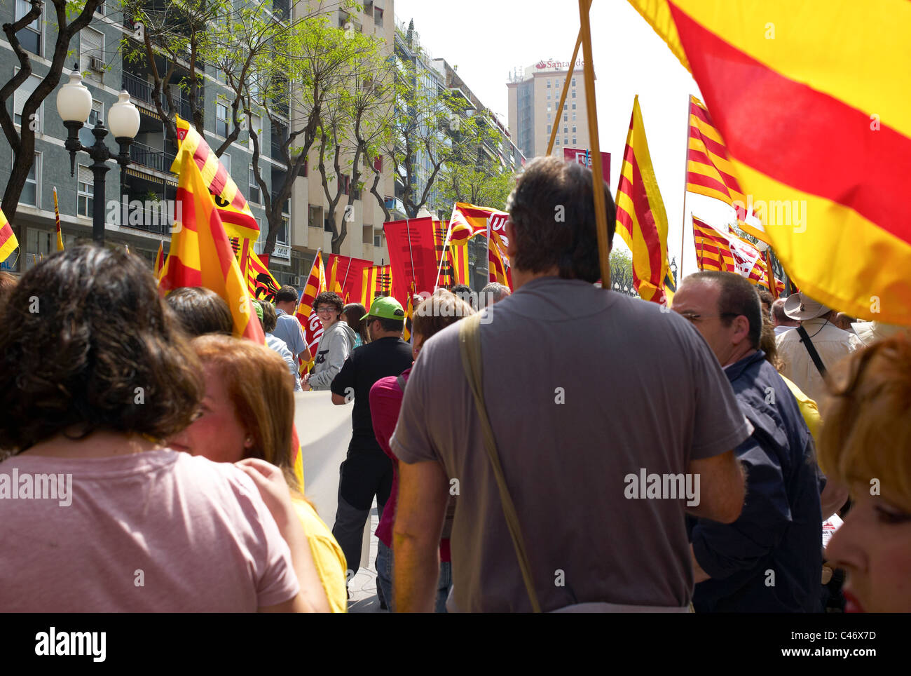Day of The Workers, 1st of May, Spain Stock Photo - Alamy