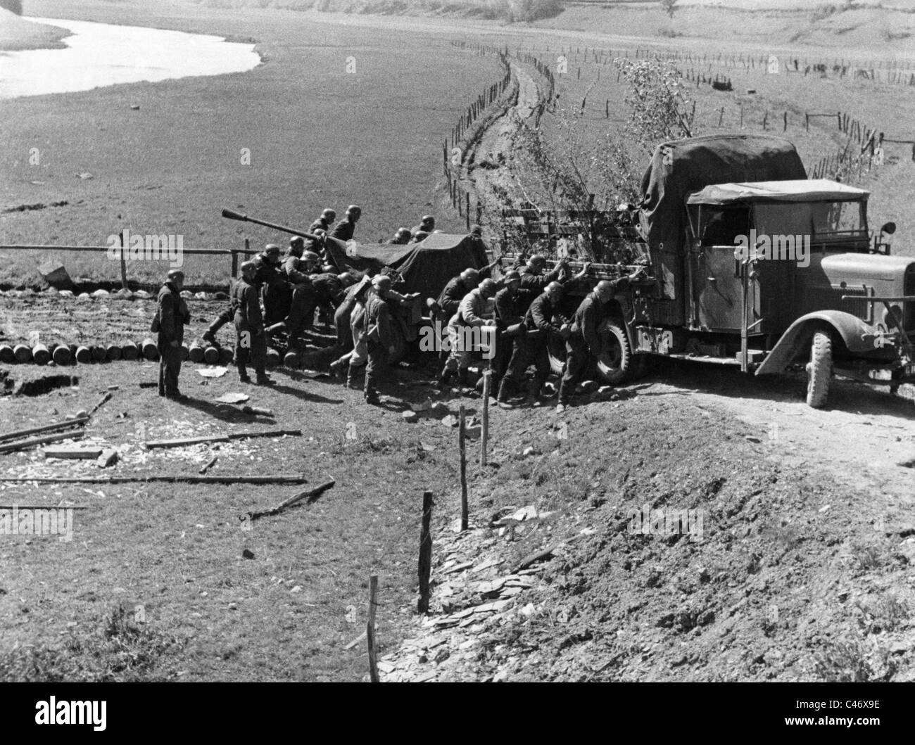 Second World War: Western Front. "Phoney War" between German and French ...