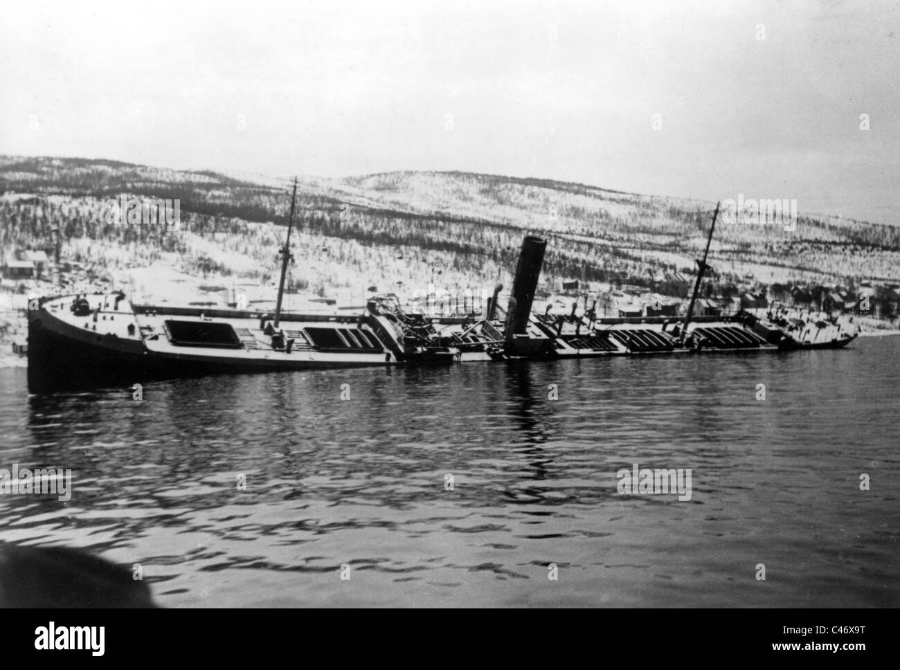 Second World War: Norwegian campaign. Battles of Narvik, 1940 Stock ...