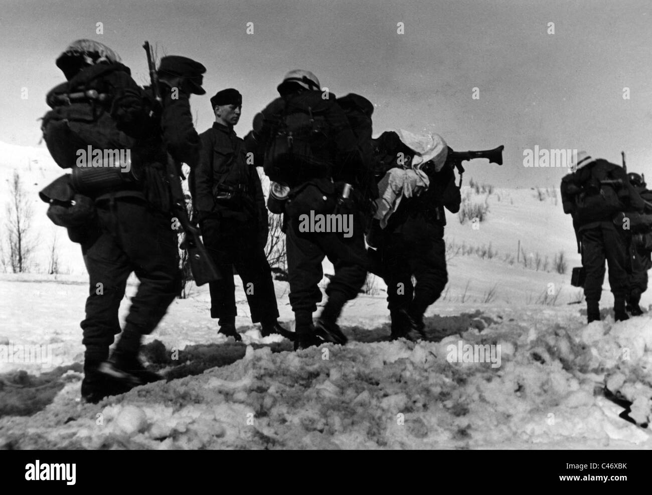 Second World War: Norwegian campaign. Battles of Narvik, 1940 Stock ...