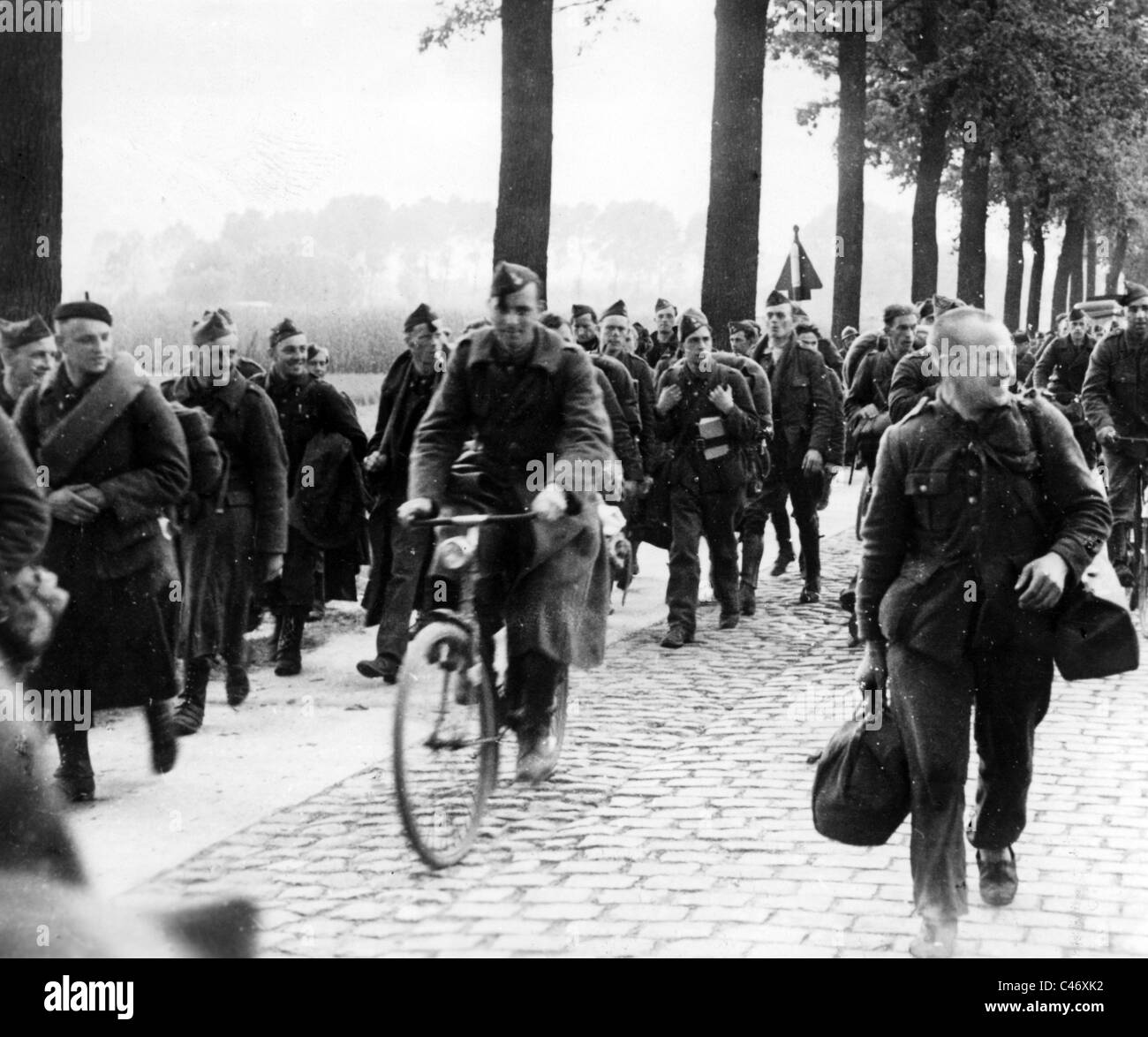 Second World War: Western Front. Belgium under German occupation, 1940 ...