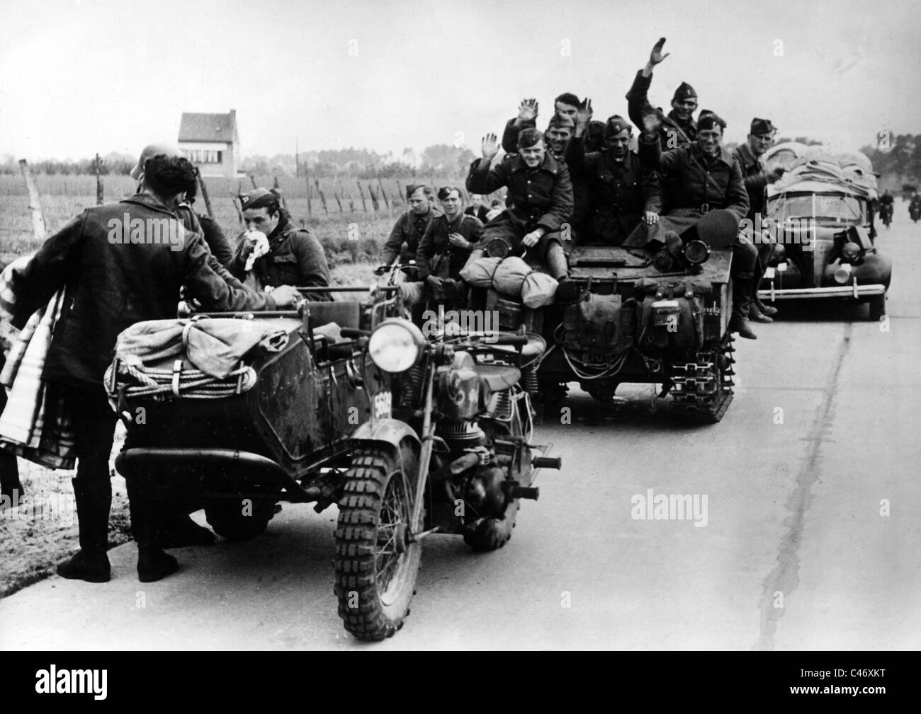 Second World War: Western Front. Belgium under German occupation, 1940 ...
