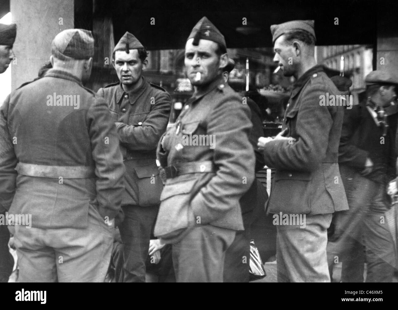 Second World War: Western Front. Belgium under German occupation, 1940 ...