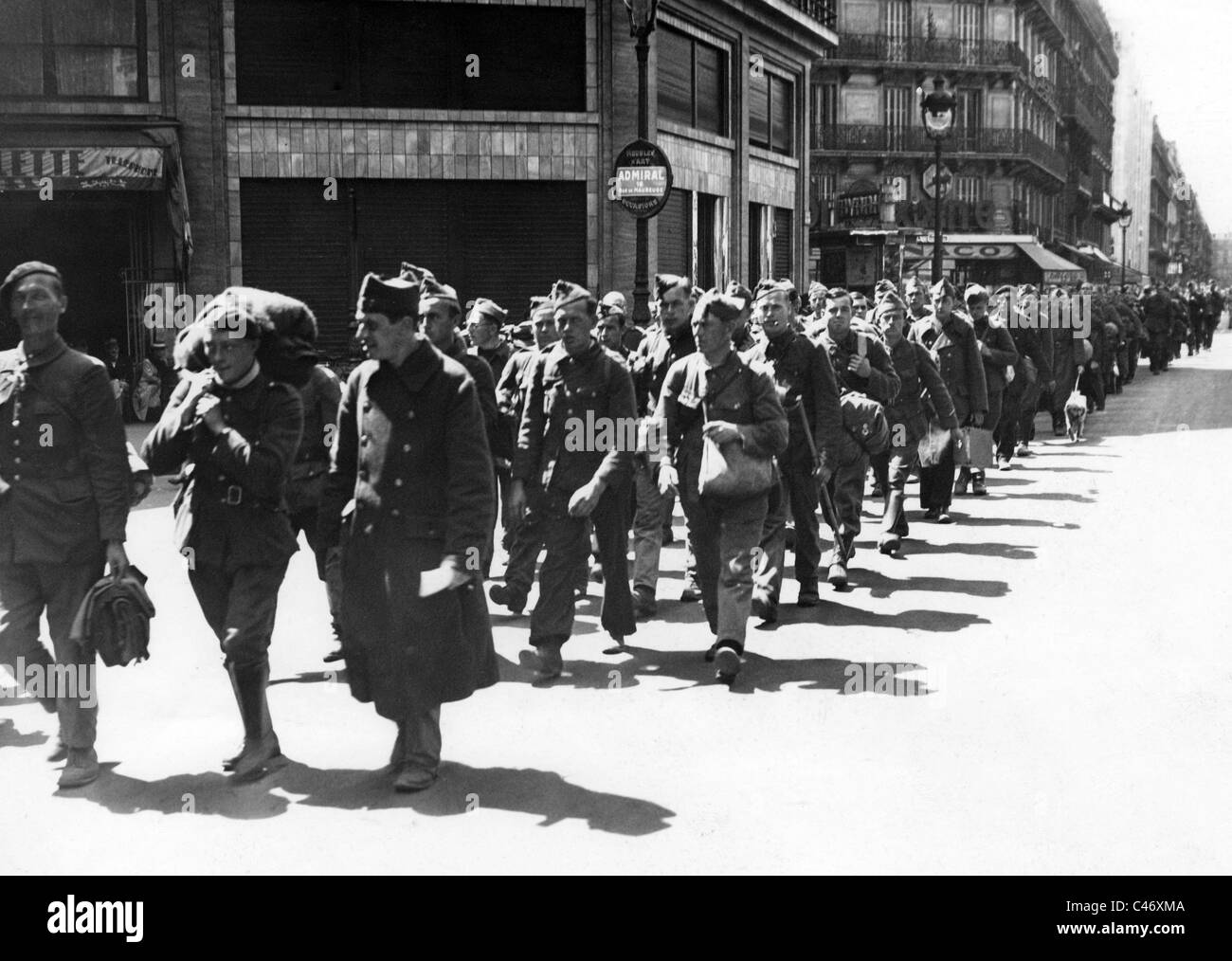 Second World War: Western Front. Belgium under German occupation, 1940 ...