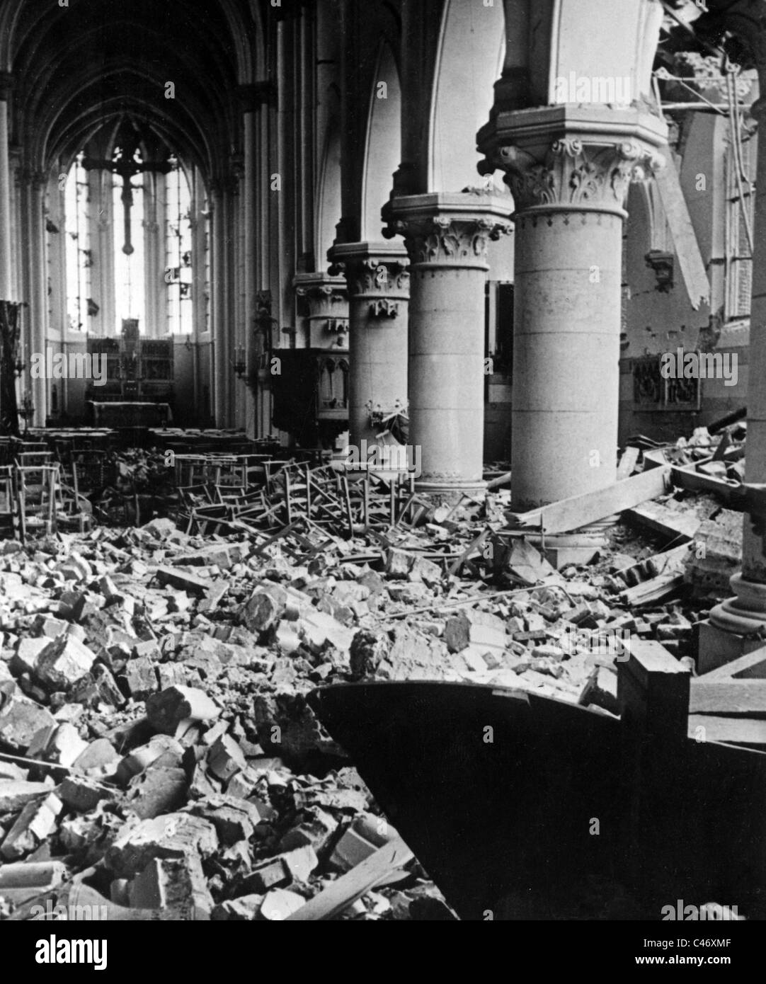 Second World War: Western Front. Belgium under German occupation, 1940 ...