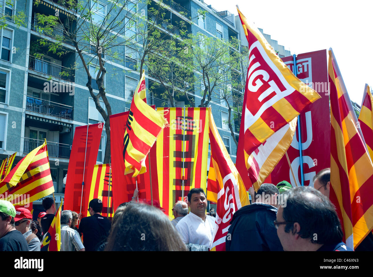 Day of The Workers, 1st of May, Spain Stock Photo - Alamy