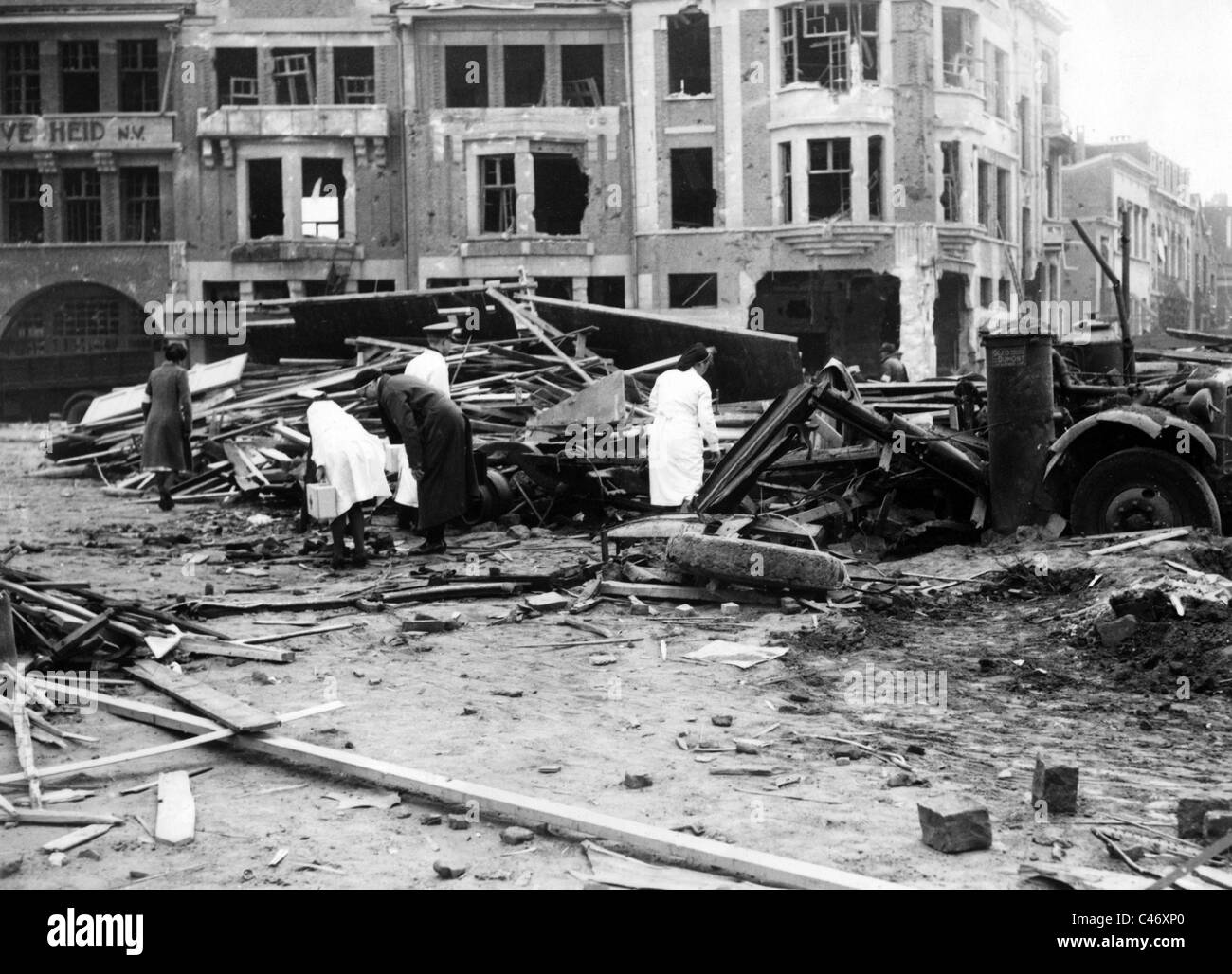 Second World War: Western Front. Belgium under German occupation, 1940 ...
