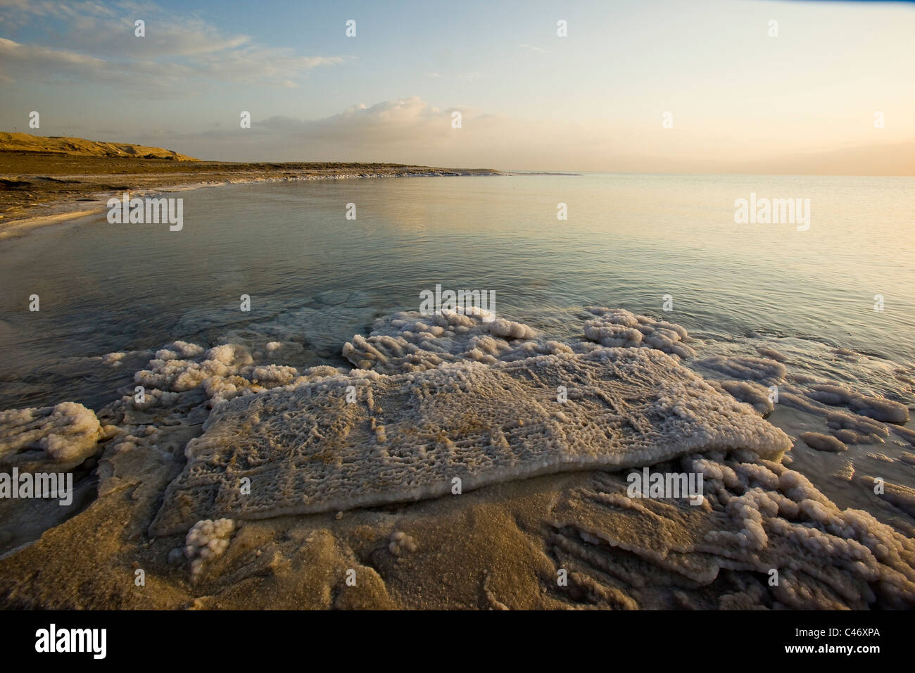 Photograph of the landscape of the Dead sea Stock Photo - Alamy