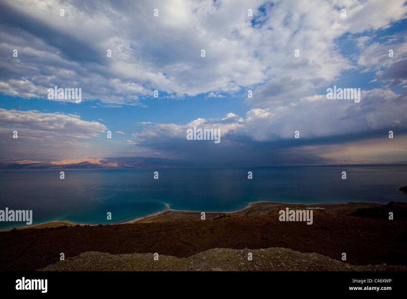 Aerial view of the Dead Sea Stock Photo - Alamy